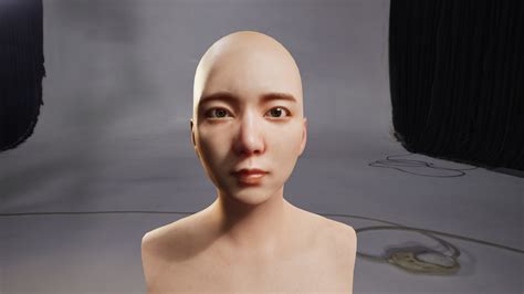 Artstation Modular Character Asian Business Woman 3d Model Fh2 Blender Ue5 C4d Game