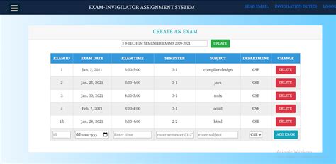 Github Aneesha1662exam Invigilator Assignment System
