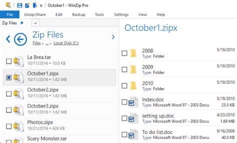Kb Corel How To Manage The Folder Information Winzip Stores In A Zip File