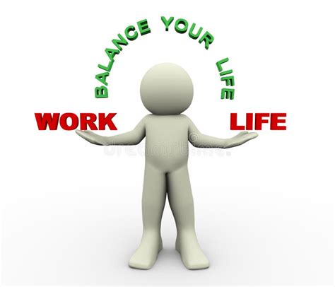 Work Life Balance Concept Illustration Using Gears Stock Vector Illustration Of Happiness