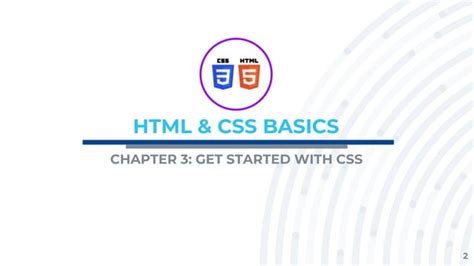 Chapter 3 Getting Started With Css Module Pptx