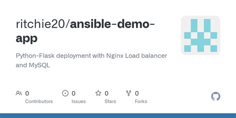 Github Ritchie20 Ansible Demo App Python Flask Deployment With Nginx Load Balancer And Mysql