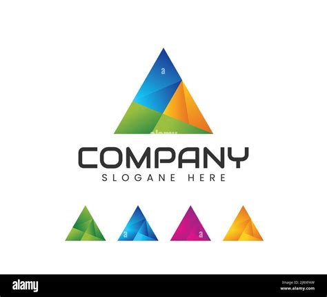 Modern Triangle Abstract Logo Design Stock Vector Image And Art Alamy