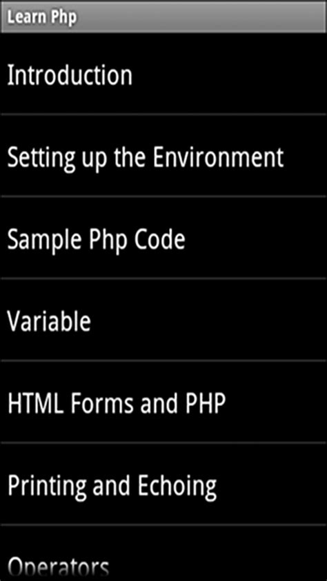 Learn Php Programmingappstore For Android