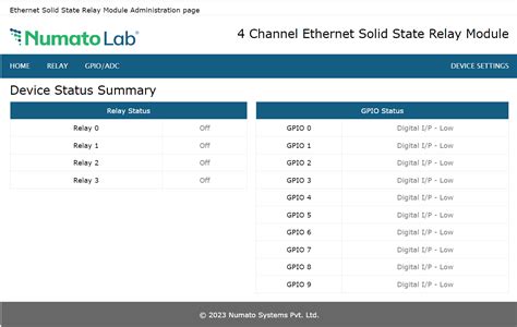 4 Channel Ethernet Solid State Relay Module Numato Lab Help Center