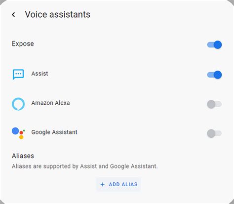 Expose Entities Via Yaml Voice Assistant Home Assistant Community