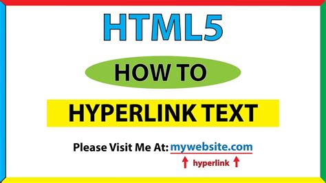 How To Hyperlink Text Using Html 2023 Youtube