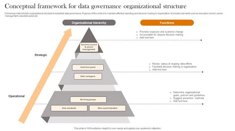 Conceptual Framework For Data Governance Organizational Structure Template