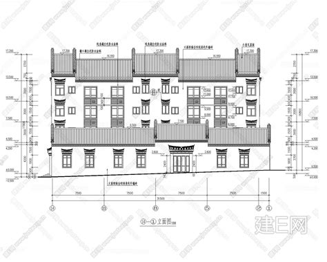 四层古建筑民居建筑 Cad施工图施工图下载 施工图四层古建筑民居建筑 Cad施工图下载 施工图四层古建筑民居建筑 Cad施工图免费下载 建e室内设计网