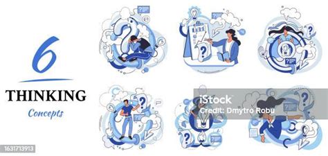 문제 해결 개념 궁금해하거나 생각하는 사람 계획하거나 숙고하는 사람 물음표 개념에 대한 스톡 벡터 아트 및 기타 이미지 개념 걱정하는 결정 Istock