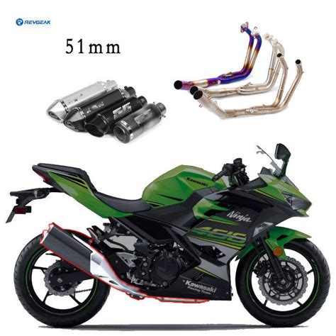 For Kawasaki Ninja 400 Z 400 2018 2023 Ninja 400 Stainless Steel