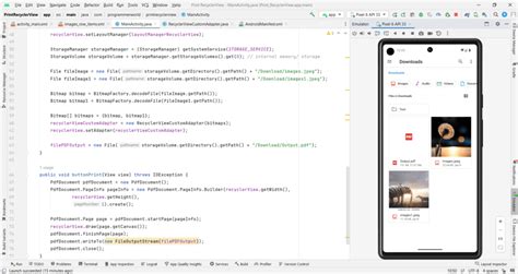 How To Print Recyclerview Content In A Pdf File From Your Android App