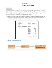 Lab 07 Data Design Babe Answers Pdf CNIT 180 Lab 7 Data Design EXERCISES Complete The