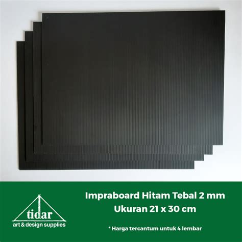 Jual Impraboard Hitam 2 Mm 21 X 30 Cm Infraboard Corrugated Papan Plastik Shopee Indonesia