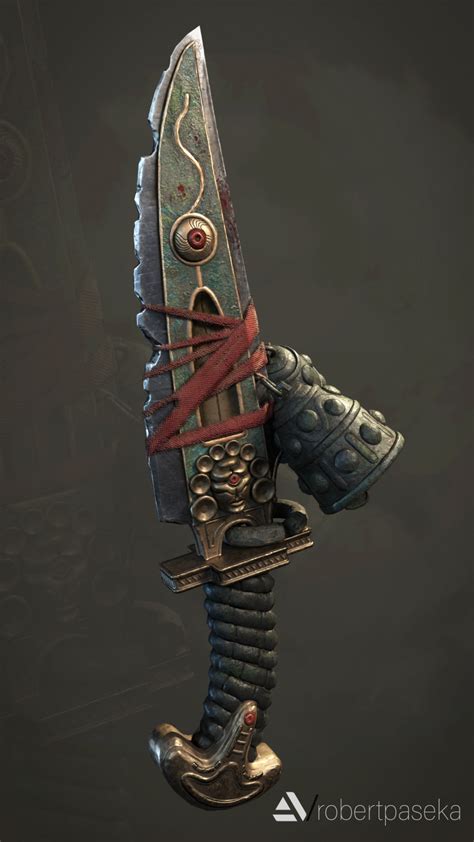Fantasy Ritual Dagger With Unique Decoration
