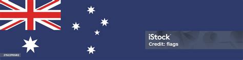 호주 국기 호주의 국기입니다 플래그 아이콘입니다 표준 색상 직사각형 플래그입니다 긴 현수막 컴퓨터 일러스트레이션 디지털 일러스트레이션 벡터 일러스트 레이 션입니다 0명에