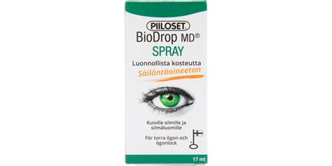 Piiloset Biodrop Md Spray 17 Ml Silmäasema