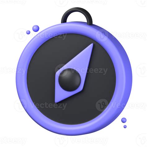 Compass 3d Icon Illustration Object User Interface 3d Rendering