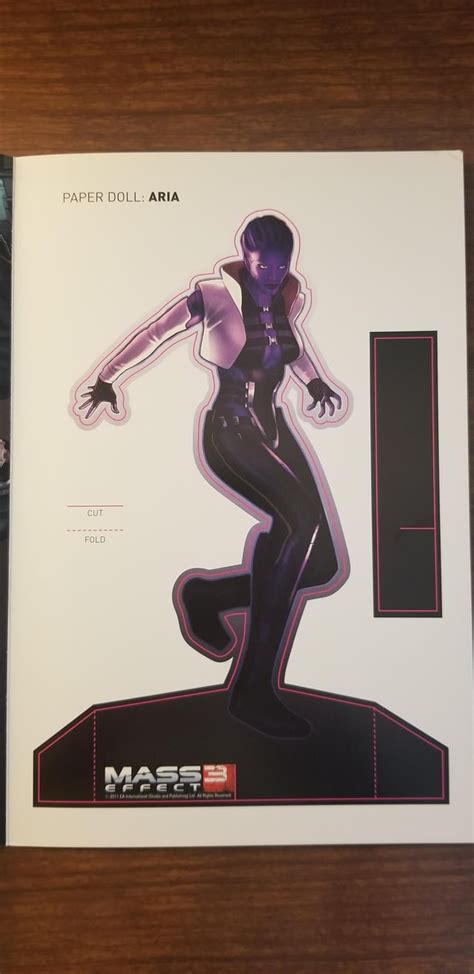 Me3 Aria Tloak Paper Doll From 2011 R Masseffect