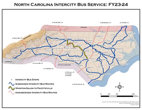 Central Nc Gains Intercity Bus Access Through Ncdot Program Institute For Transportation