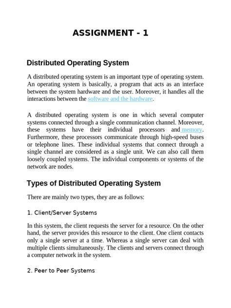 Assignment 1 Pdf Computer Data Storage Operating System