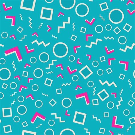 Premium Vector Doodle Fun Background Memphis Seamless Pattern