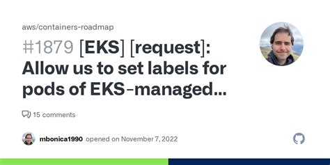 Eks Request Allow Us To Set Labels For Pods Of Eks Managed Addons · Issue 1879 · Aws