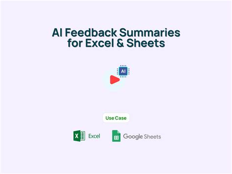 Ai Feedback Summaries For Excel And Sheets Use Case Clever Csv