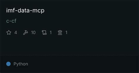 Imf Data Mcp Server Glama
