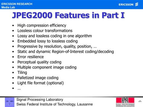 Ppt Jpeg2000 Powerpoint Presentation Free Download Id3325601