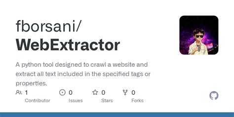 Github Fborsani Webextractor A Python Tool Designed To Crawl A Website And Extract All Text
