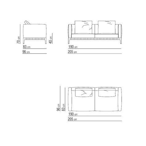 Flexform Atlante Outdoor 2 Sitzer Sofa