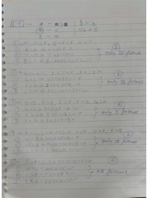 Reasoning Class Test Solution Pdf