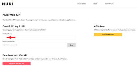 Web API Authentication Web Nuki Developers