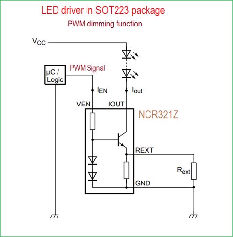 LED Driver In SOT223 Package With Pwm Dimming Function TheoryCIRCUIT