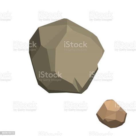 다각형 돌입니다 흰색 배경에 고립 아이소메트릭 뷰입니다 0명에 대한 스톡 벡터 아트 및 기타 이미지 0명 3차원 형태 가리기 Istock