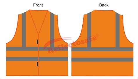 Orange 2v 2h Class 2 Type 2 Reflectosafe