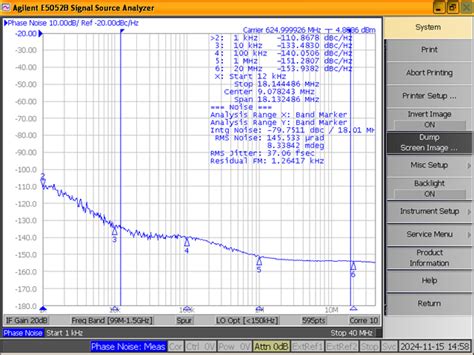 Lmk00301 Phase Noise Plots At 625mhz Clock And Timing Forum Clock And Timing Ti E2e Support