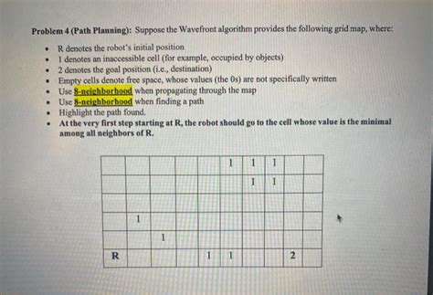 solved problem 4 path planning suppose the