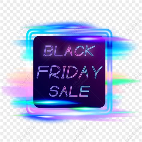 파란색 다채로운 효과 테두리 일러스트 검은 금요일가격기호 Png 일러스트 무료 다운로드 Lovepik