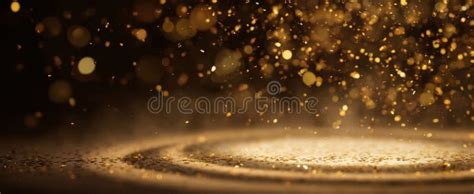 The Mesmerizing Dance Of Golden Particles Creating A Shimmering Background Effectai Generated