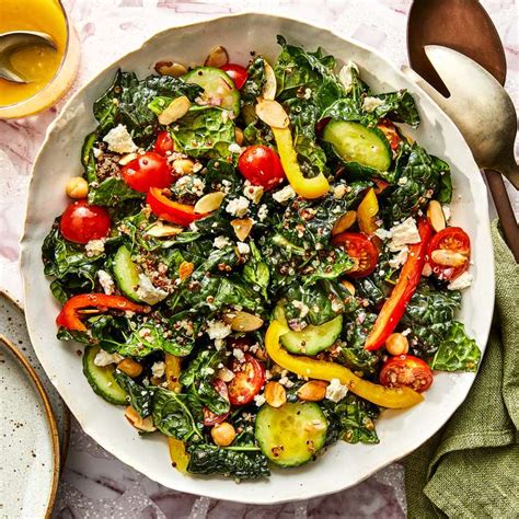 Kale And Quinoa Salad With Lemon Dressing