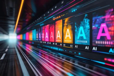 Hightech Data Center With Ai Integration And Neon Lights Showcasing