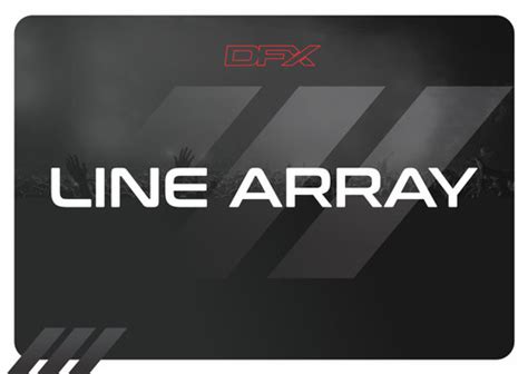 Line Arrays Dfx