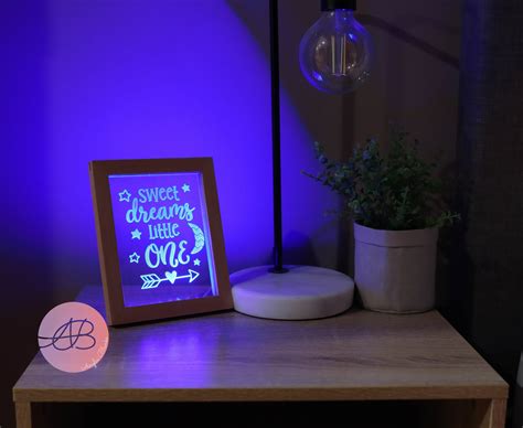 LED Photo Frame RGB Acrylic Blanks Australia