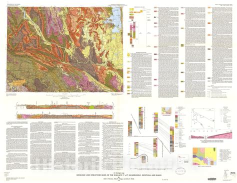 Map Geologic And Structure Maps Of The Wallace One Degree X Two Degr