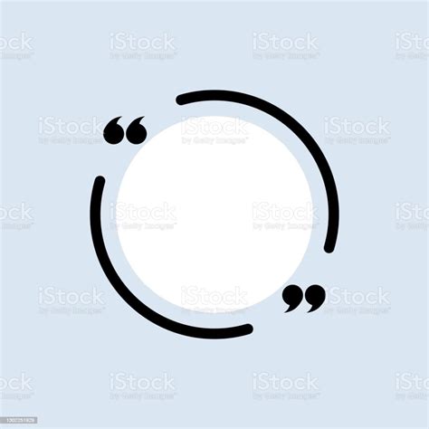 인용 아이콘입니다 견적 개요 음성 마크 반전 쉼표 원 모양입니다 벡터 Eps 10 백그라운드에서 격리 검은색에 대한 스톡 벡터 아트 및 기타 이미지 Istock