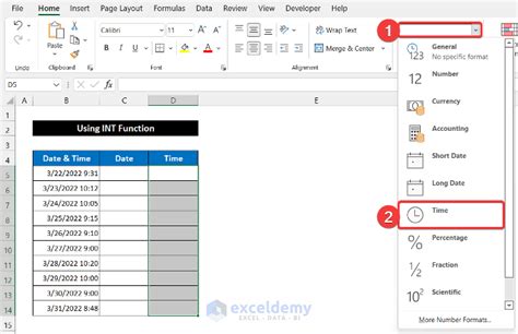 how to separate date and time using formula in excel 4 easy ways