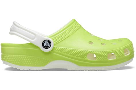 Crocs Classic Clog Glow In The Dark Lime Green White Mens 209101 3uh