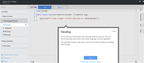 Create Azure Timer Function Using C Praveen Kumar Sreerams Blog